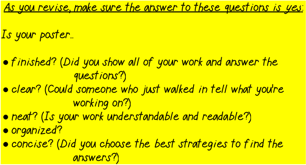 The Writing Process–in Math?? | 20somethingkids and 1kookyteacher