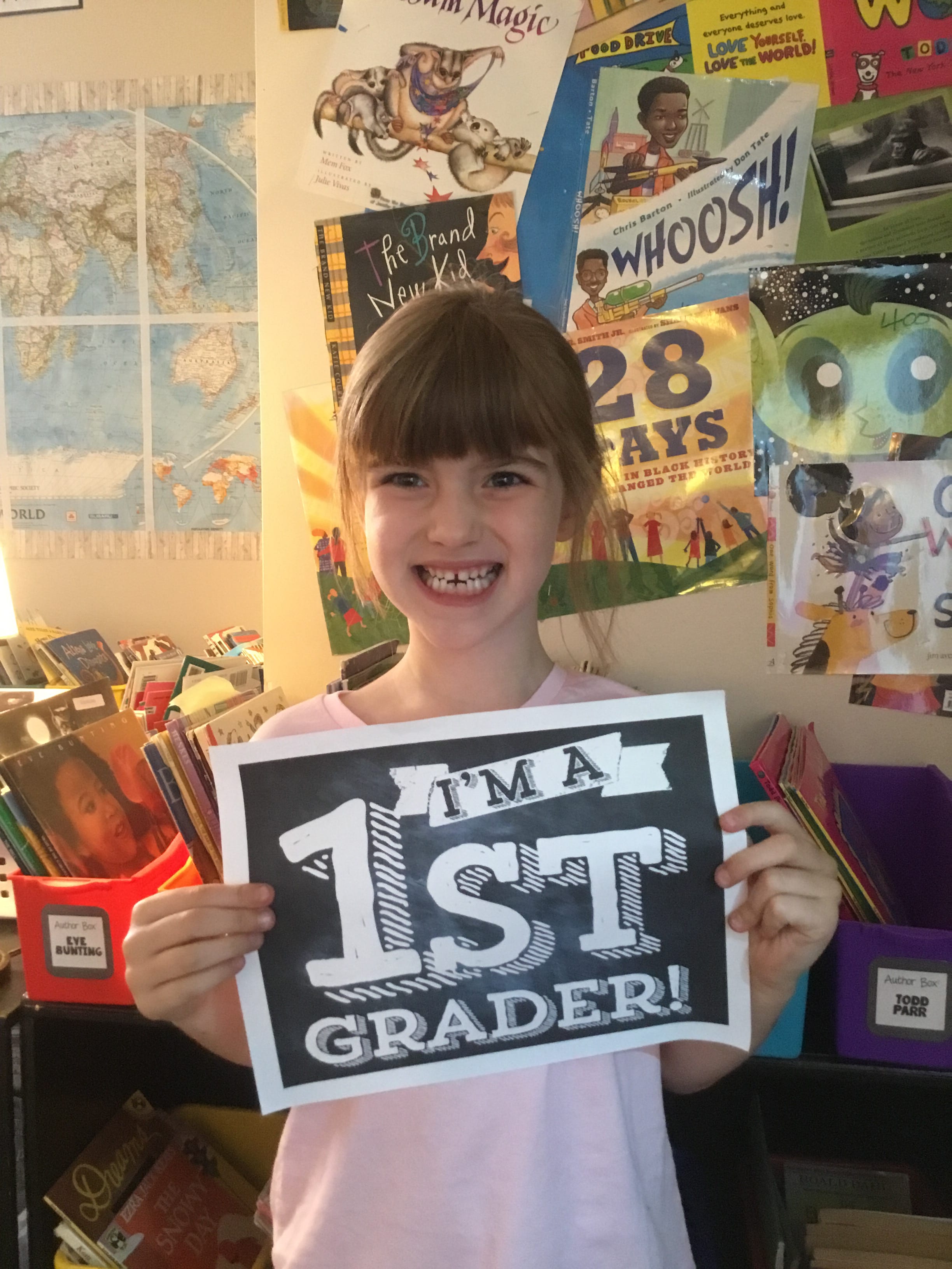 1st Day of 1st Grade 2018! | 20somethingkids and 1kookyteacher