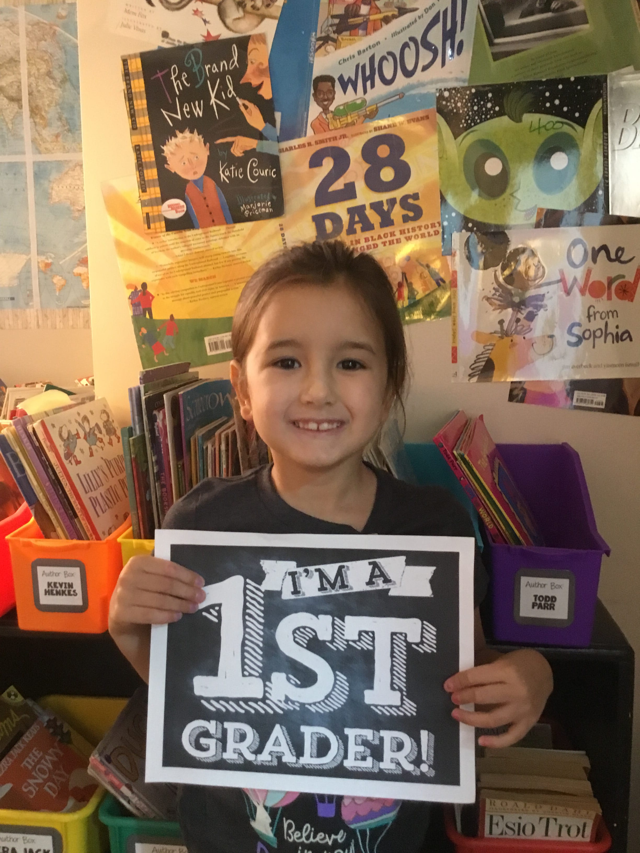 1st Day of 1st Grade 2018! | 20somethingkids and 1kookyteacher