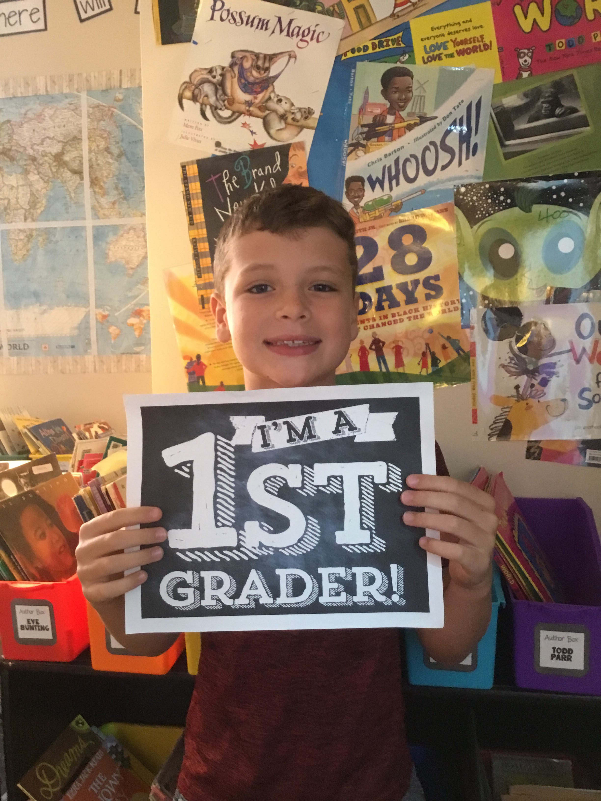 1st Day of 1st Grade 2018! | 20somethingkids and 1kookyteacher
