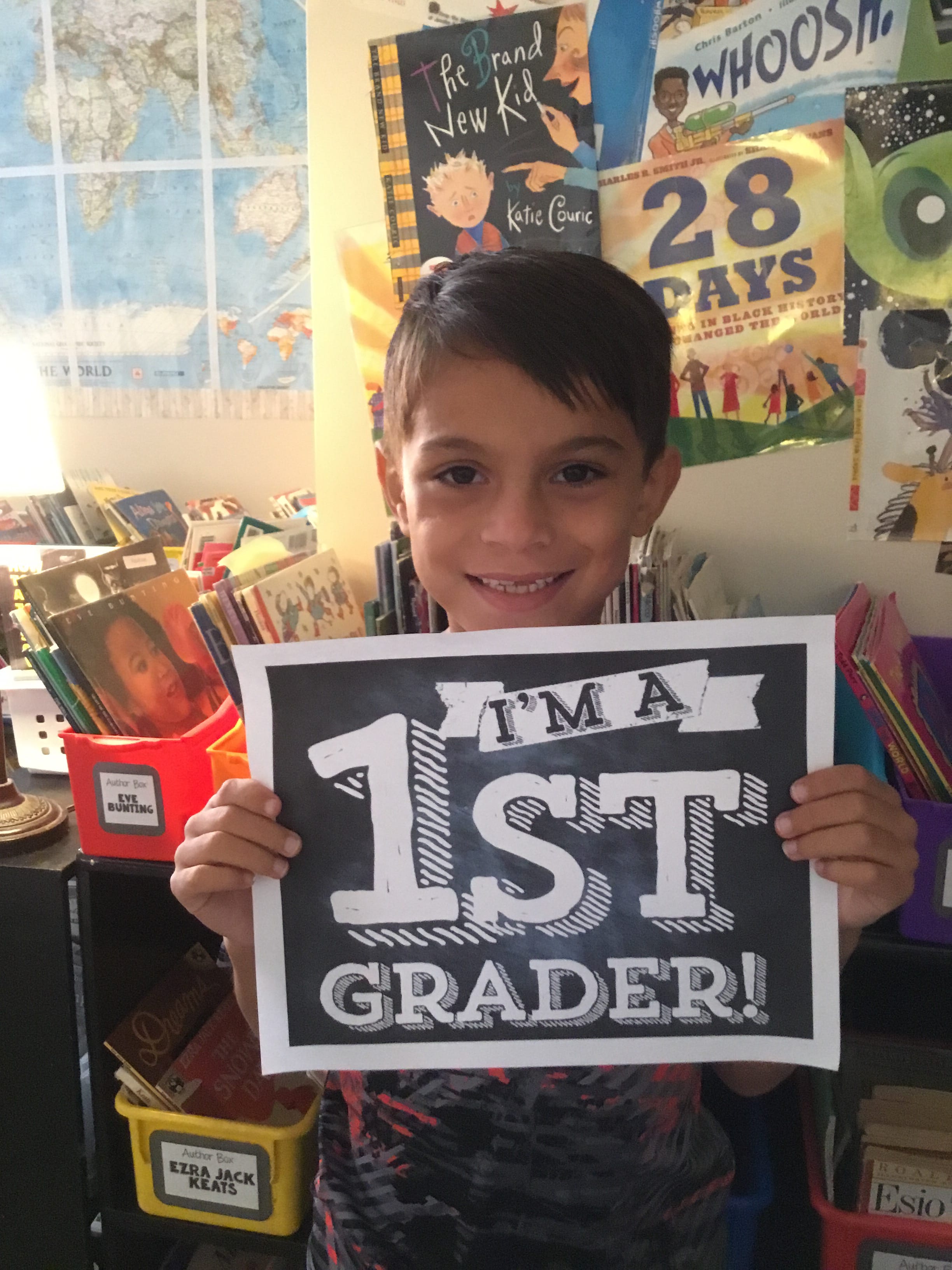 1st Day of 1st Grade 2018! | 20somethingkids and 1kookyteacher