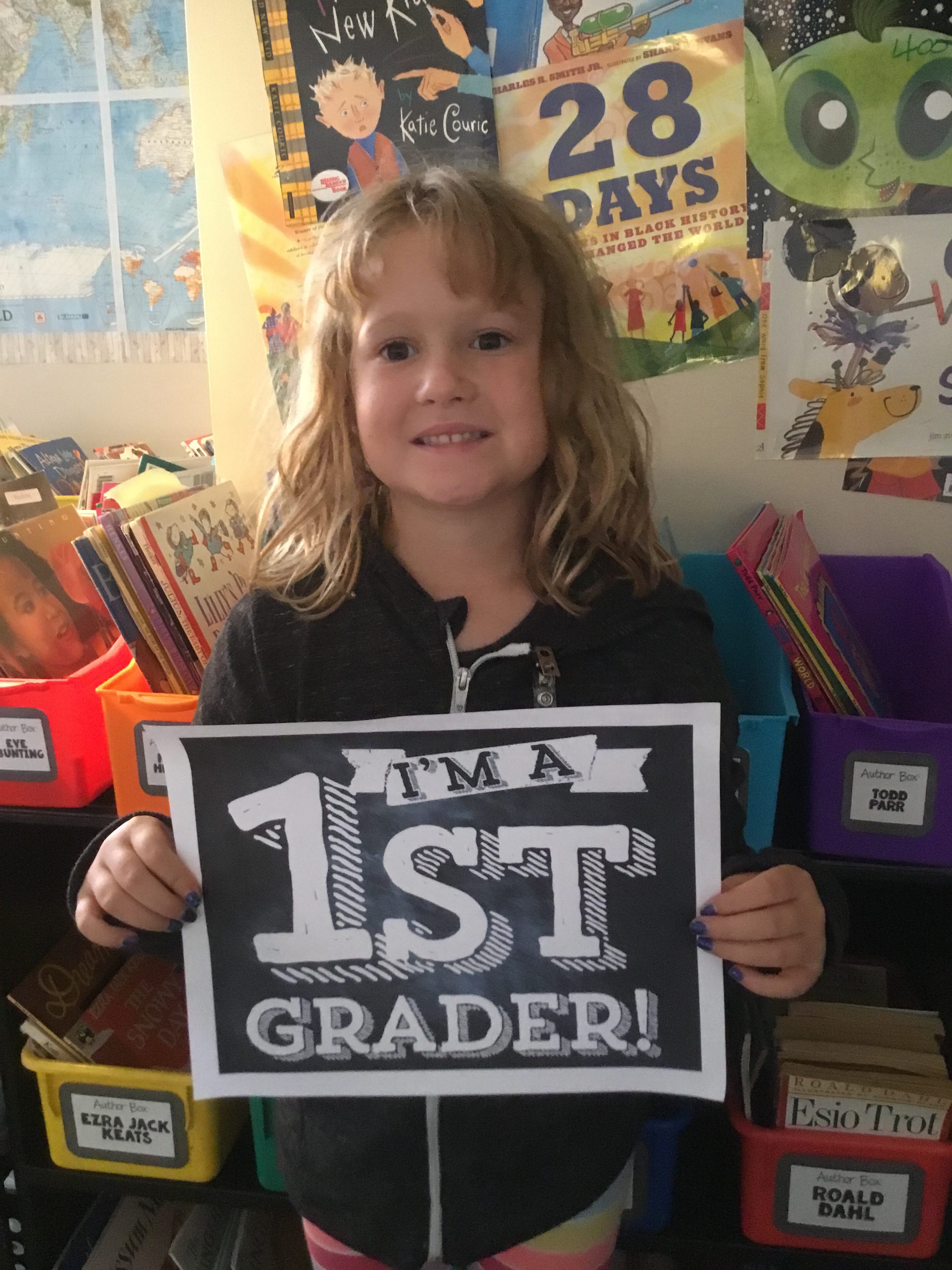 1st Day of 1st Grade 2018! | 20somethingkids and 1kookyteacher